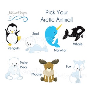 Personalized Folder Arctic Animal Winter Ice Snow Scene, Customized ...