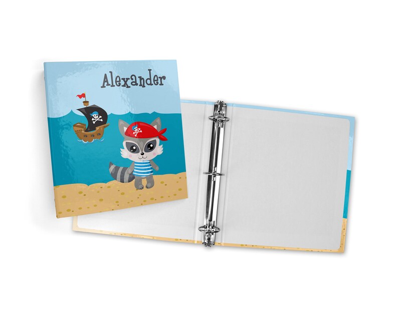 Pirate Binder Pirate Animal Sand Ocean Pirate Ship - Etsy