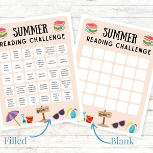 Kids Summer Reading Challenge Printable, Coral Beach Banner, Printable ...