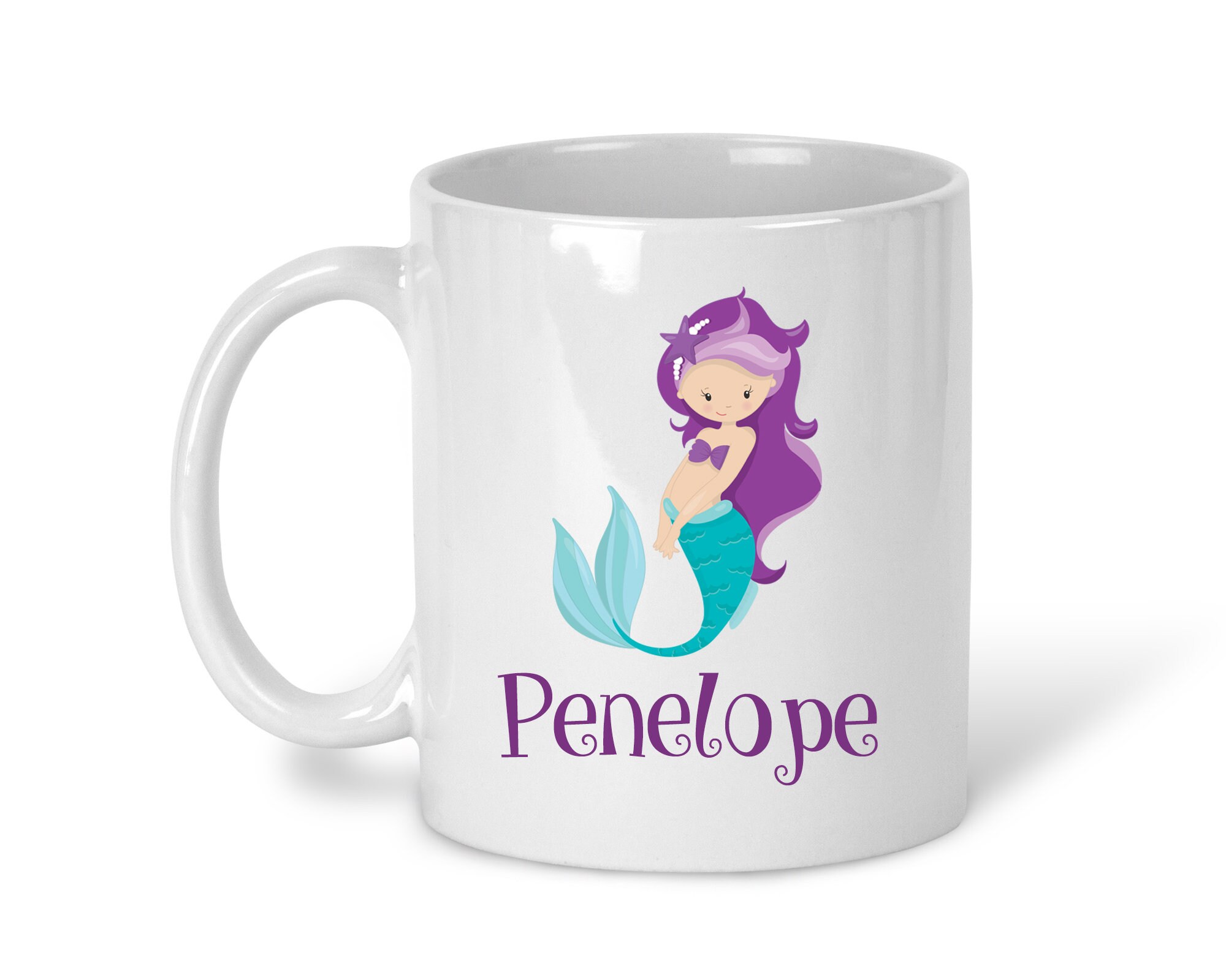 Mermaid Kids Mug Mermaid Mug Mermaid Cup Personalized Mug | Etsy