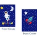 Astronaut Personalized Folder Astronaut Boy Girl Night Sky - Etsy