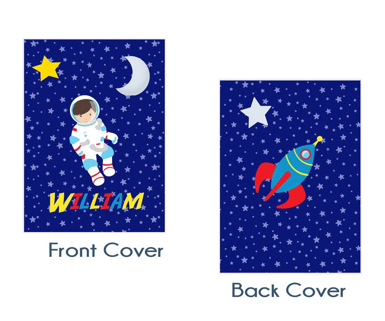 Astronaut Personalized Folder Astronaut Boy Girl Night Sky - Etsy