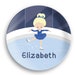 Skater Plate Figure Skating Girl Blue Ice Rink, Personalized Plate for ...