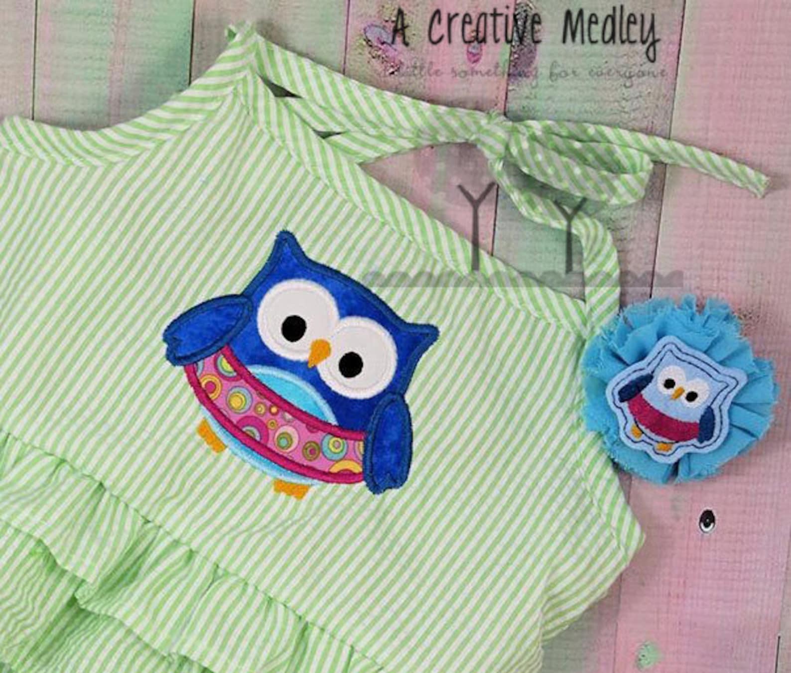 Floatie Owl Applique EMBROIDERY DESIGN -instant Download - Etsy