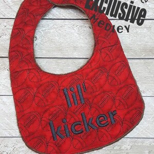 Football Bib and Burp Cloth Set – in the Hoop – Split for Smaller Hoops ...