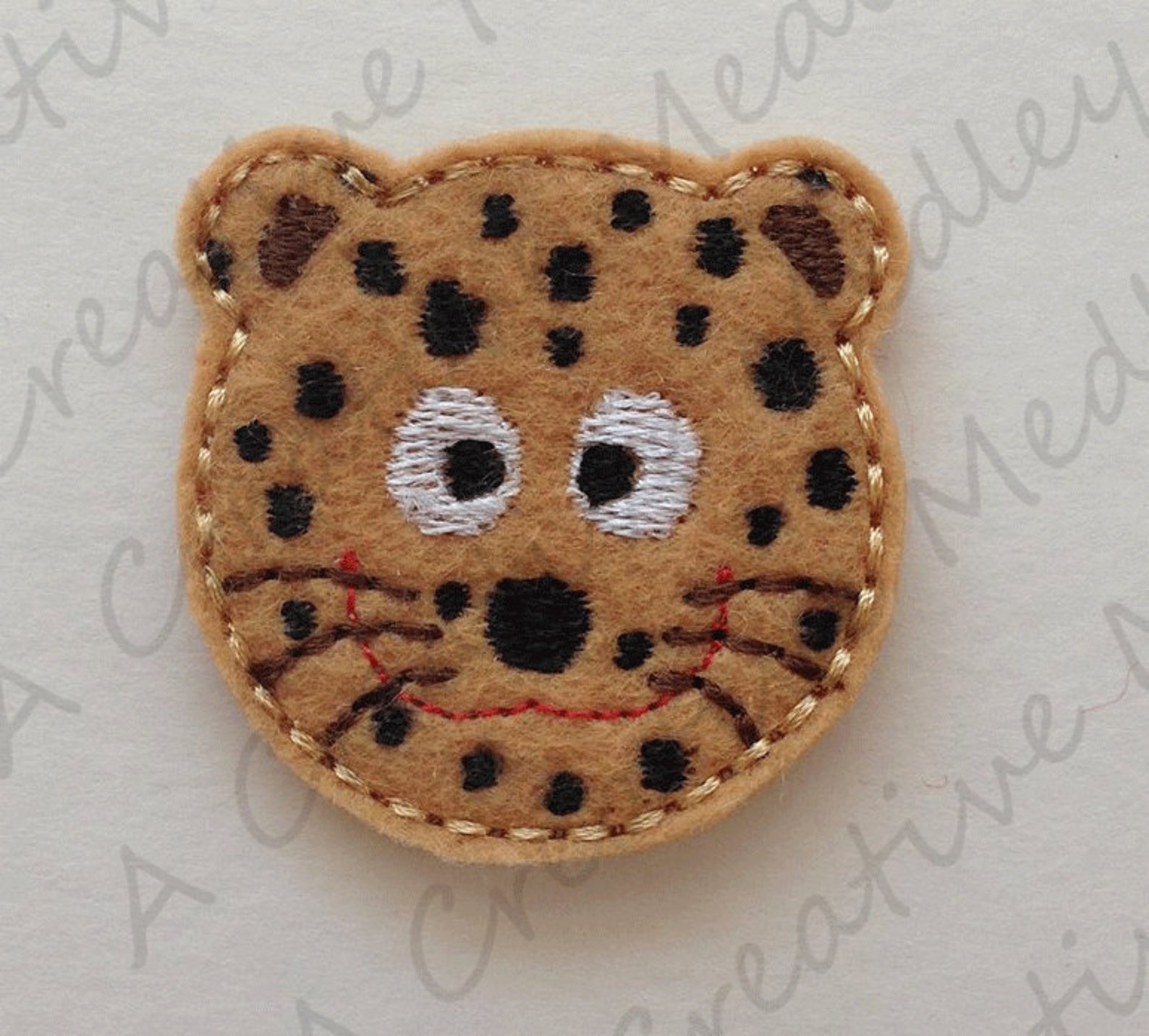 Cheetah Feltie Embroidery Design - Instant Download - Etsy