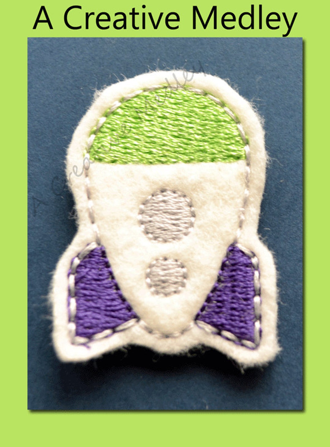 Rocket Felt Feltie Embroidery Design - Instant Download - Etsy