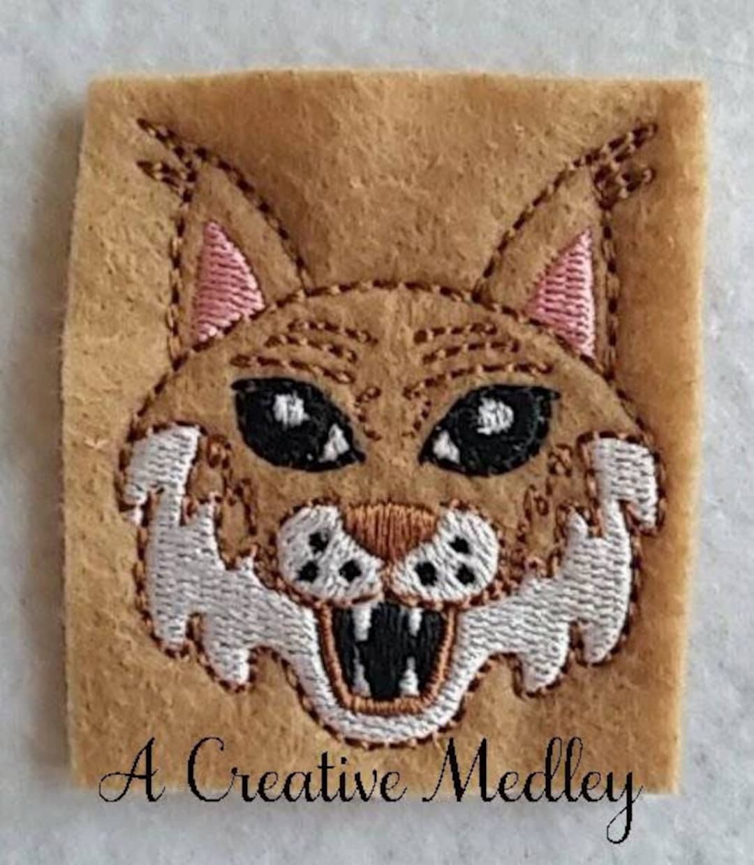 Bobcat Hair Felt Feltie Embroidery Design-instant Download - Etsy