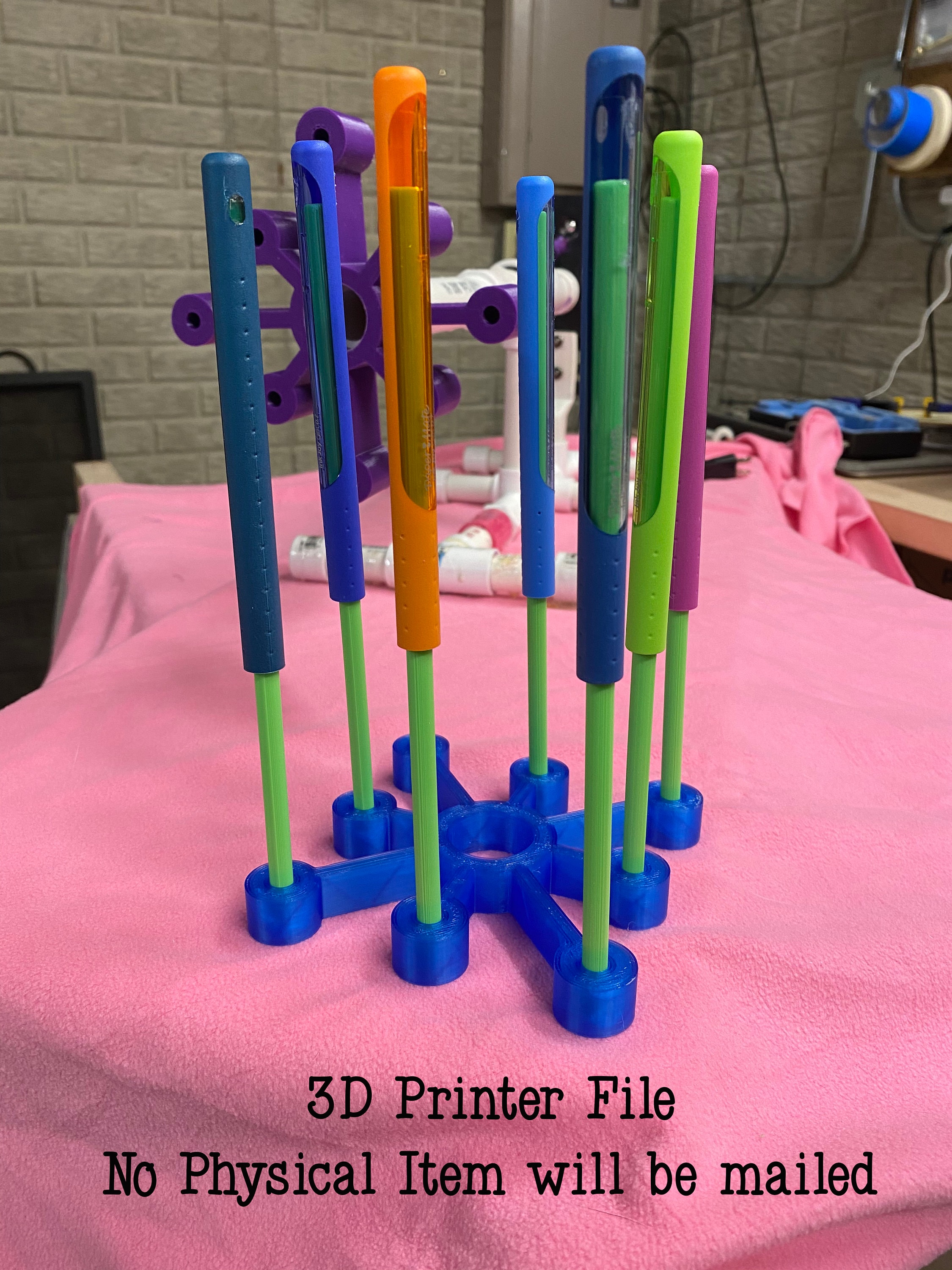 3D Printer STL File - Cup Turner Adapter Drying Stand for Epoxy Resin ...