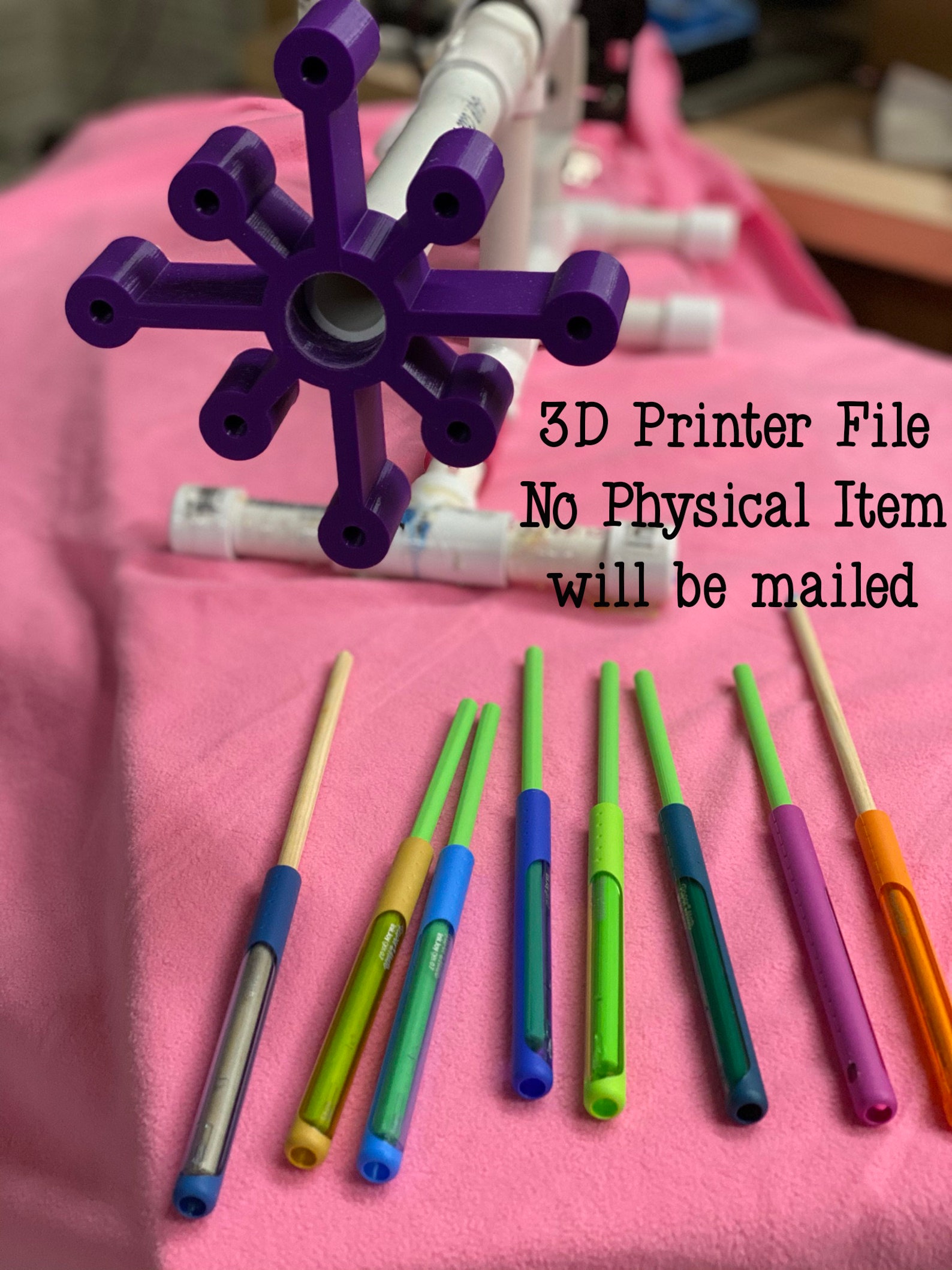 3D Printer STL File - Cup Turner Adapter Drying Stand for Epoxy Resin ...