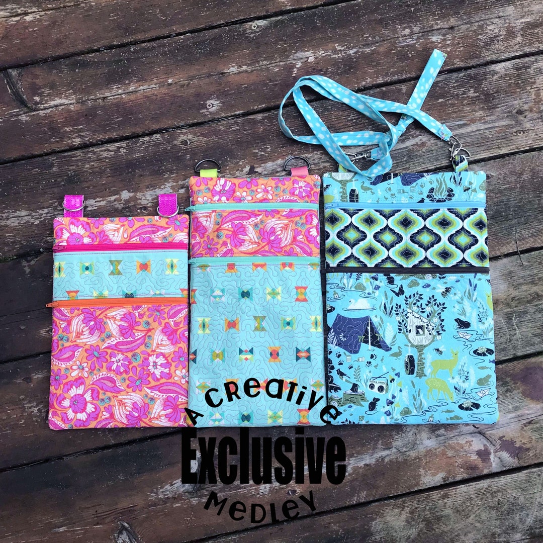 2 Zipper Bags – IN THE HOOP for 8×12, 8×14 and 9×14 Hoops - Etsy