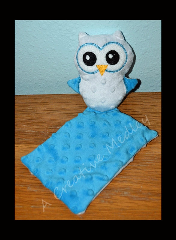 In the Hoop Owl Lovie With Blanket Attached EMBROIDERY DESIGN - Etsy