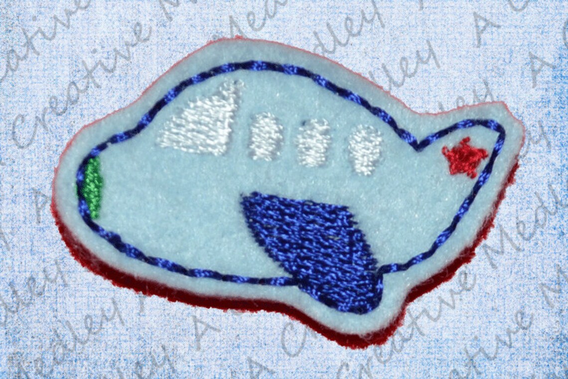 Airplane Felt Feltie Embroidery Design - Instant Download - Etsy