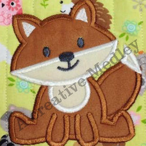 Fox Applique - Etsy