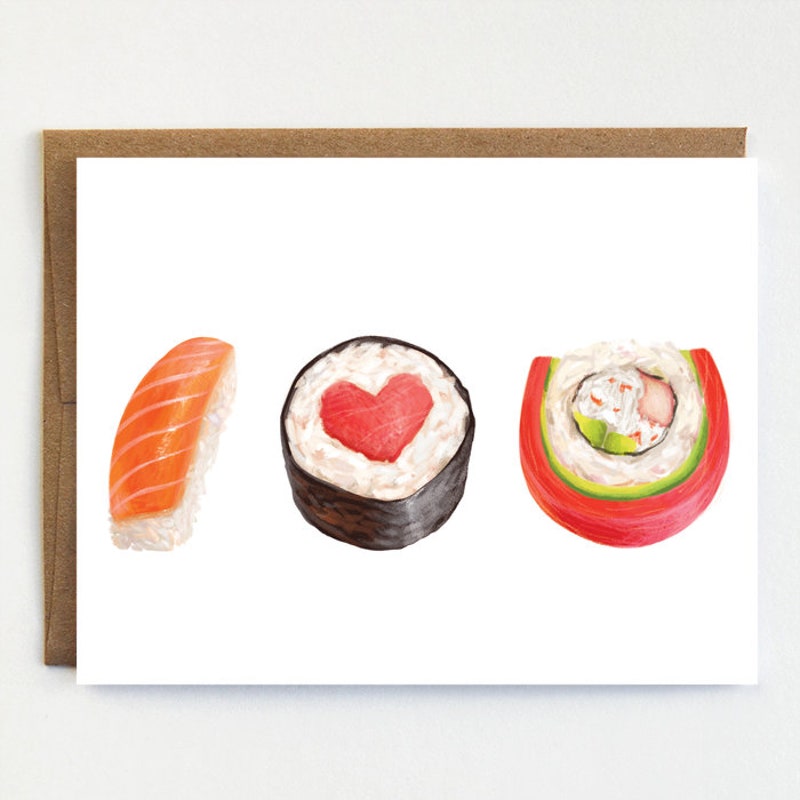 Sushi Card - Etsy