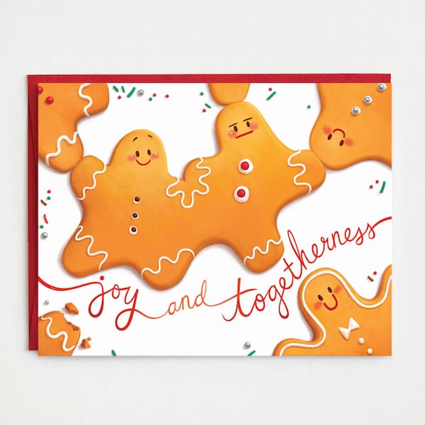 Gingerbread Greeting Card - Etsy