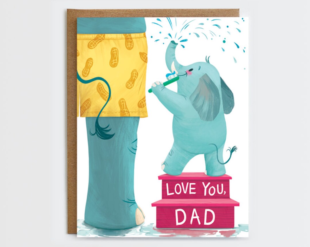 Fathers Day Card Love You, Dad Cute Father's Day Card for Dad Thanks ...