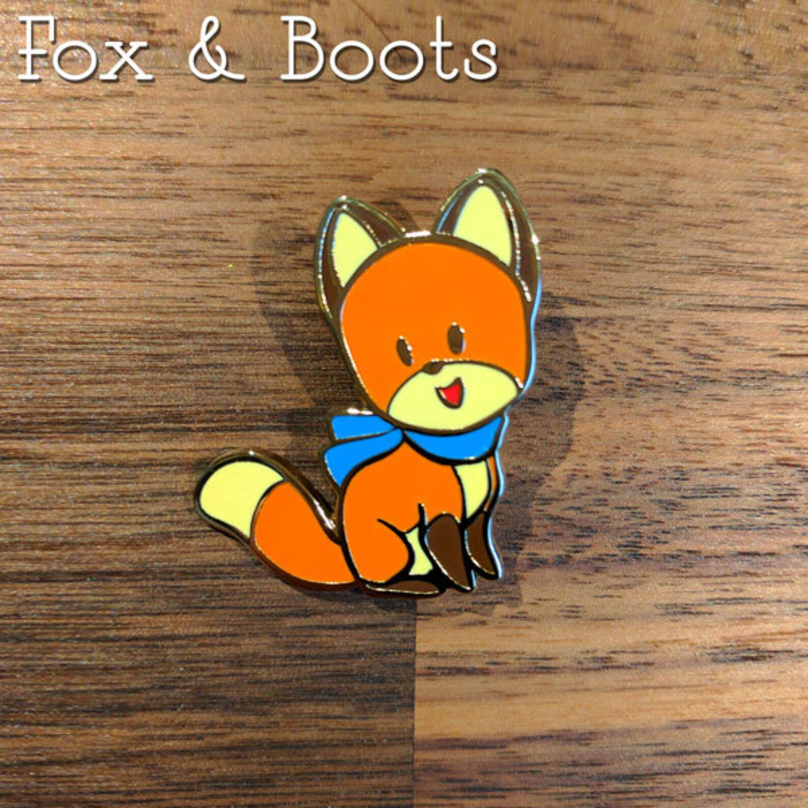 Fox & Boots - Fox Pin! Cute! Hard Enamel Pin - Etsy