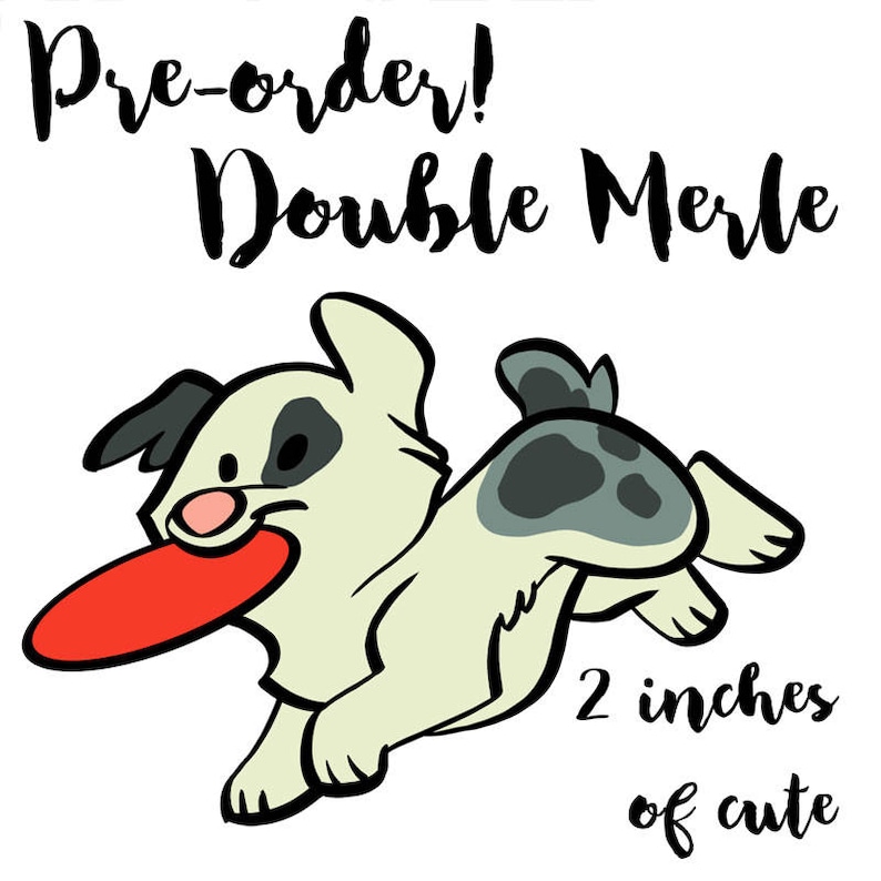 Australian Shepherd Double Merle - Hard Enamel Pin! - Etsy