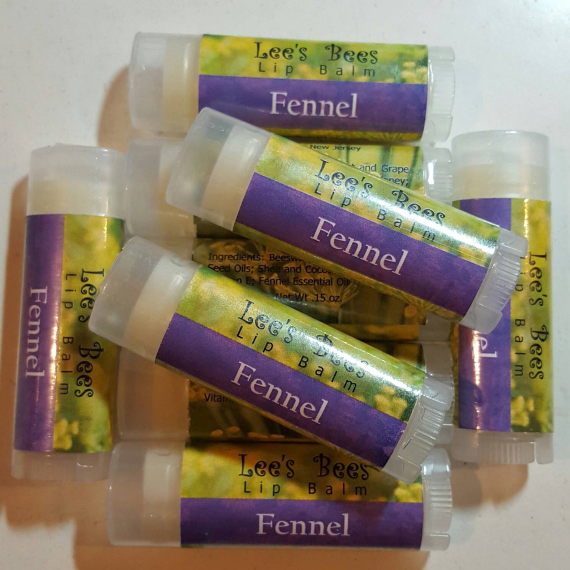 Fennel Lip Balm - One Tube of Licorice Sambuca Anisette Flavored ...