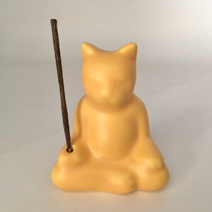 Zen Buddha Incense Cat - Etsy