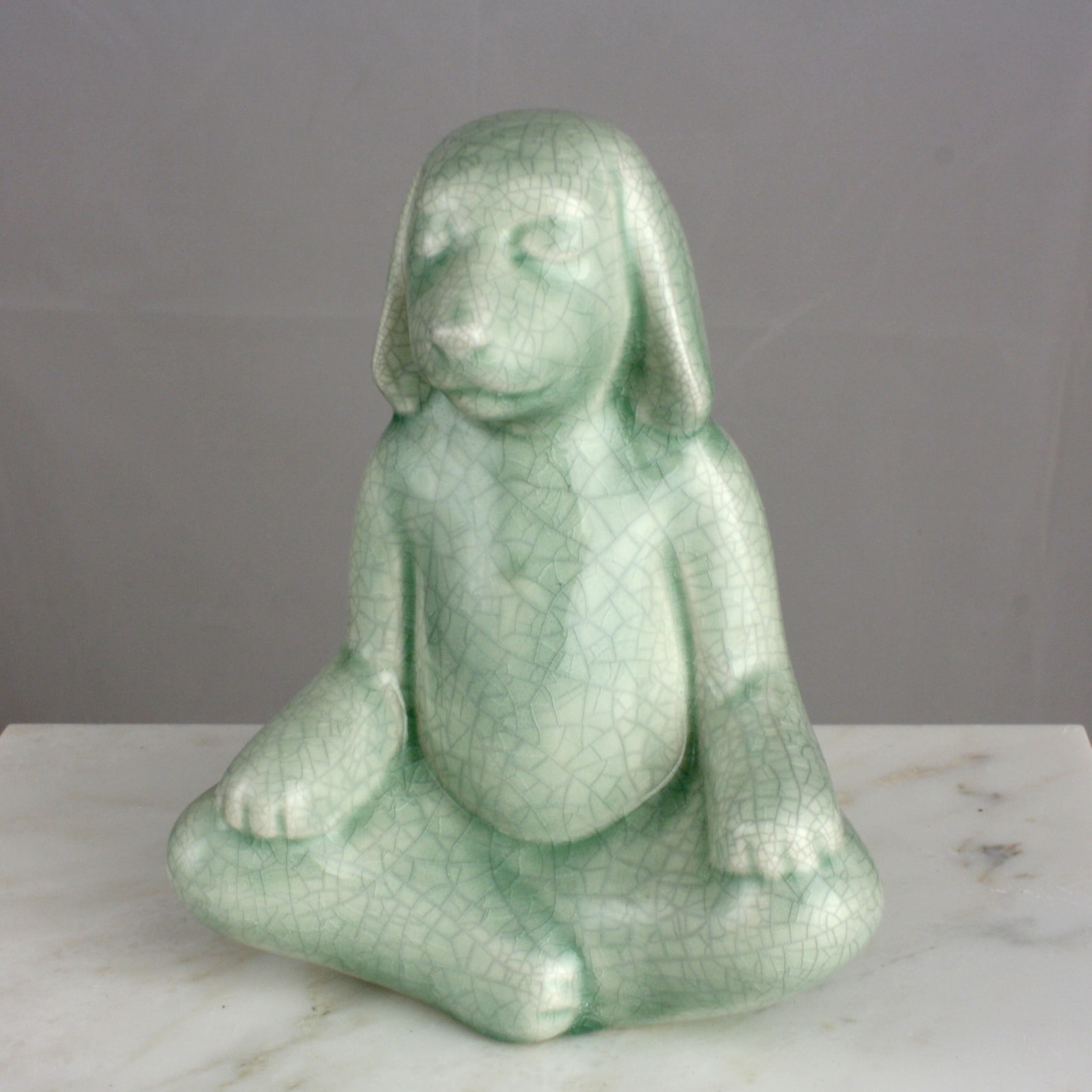 Meditating Zen Dog Dog Figurine Buddha Home Decor Dog - Etsy