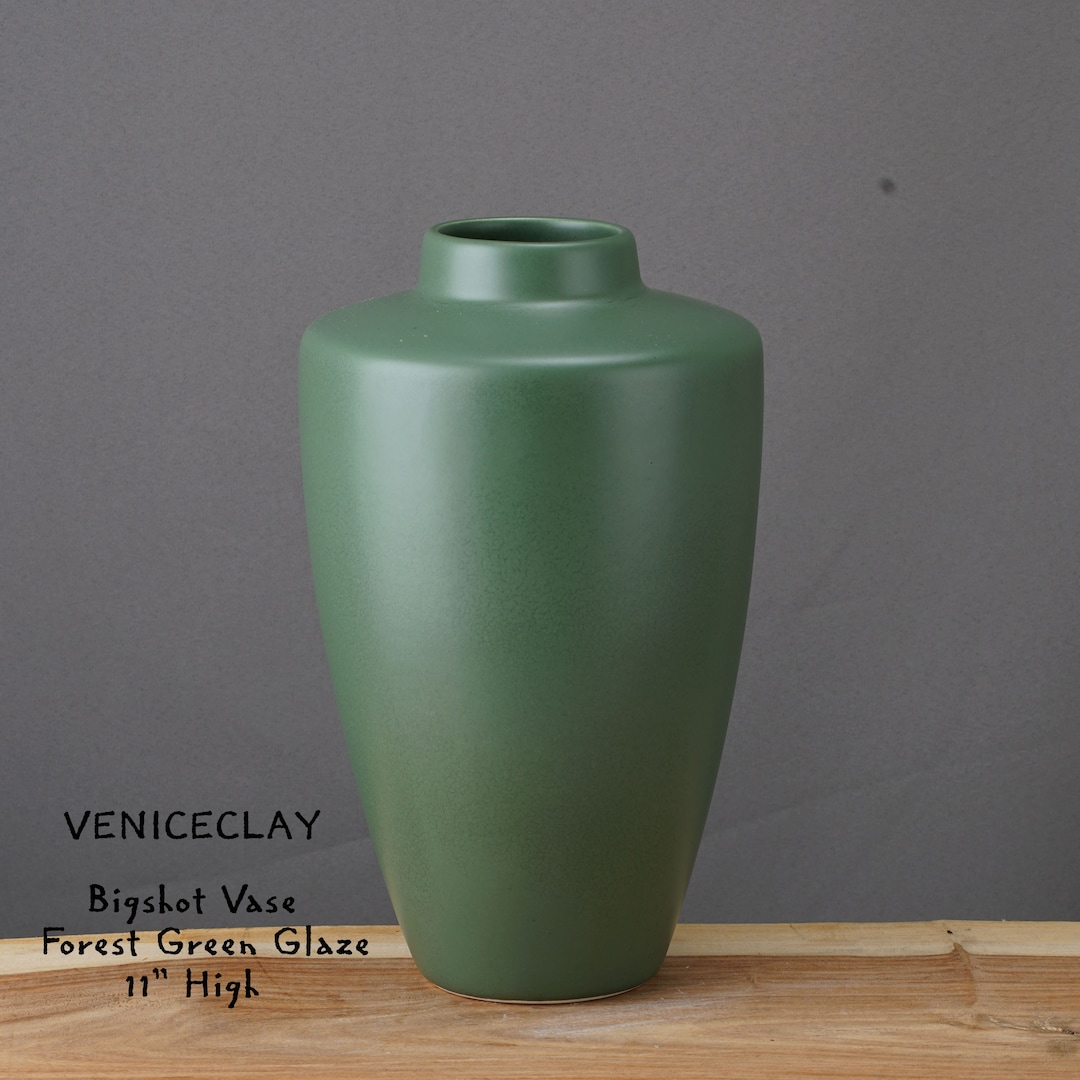 Tall Craftsman Pottery, Bigshot Vase, Teco Style Vase, Bungalow ...