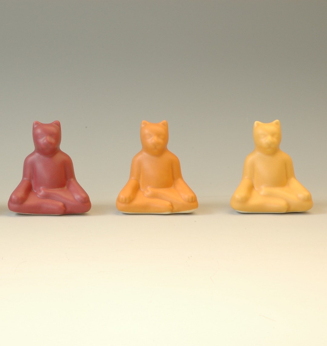 Zen Buddha Incense Cat - Etsy