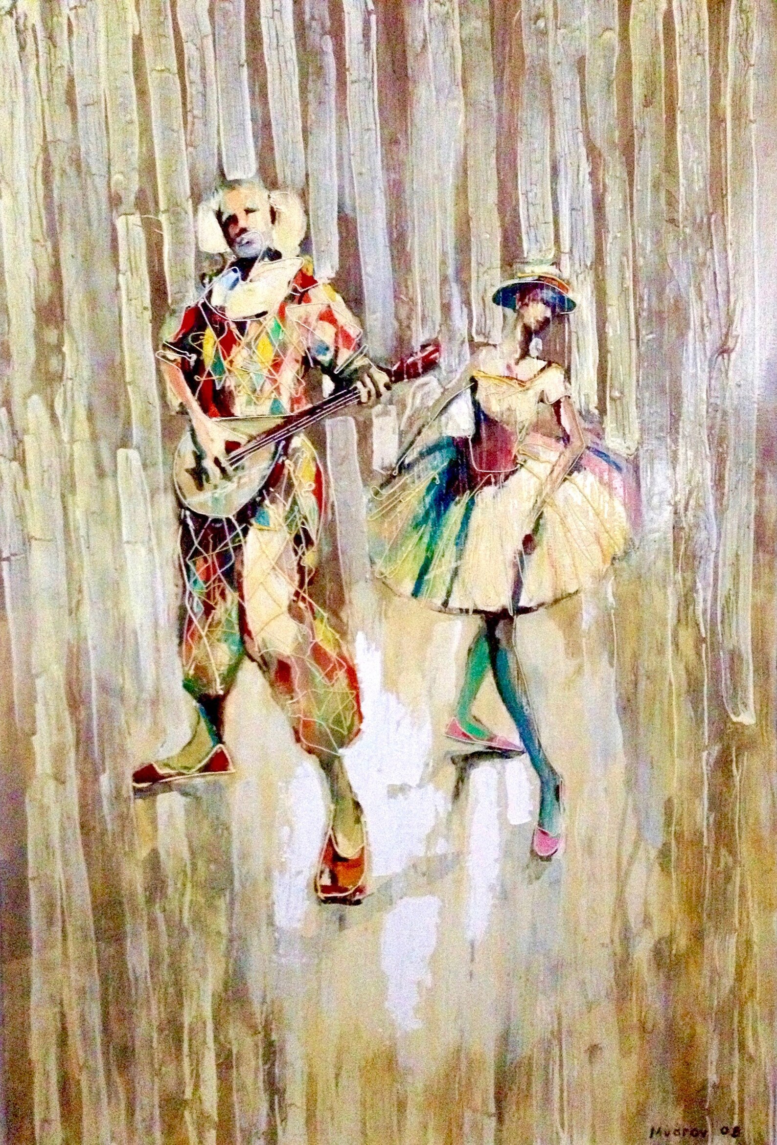 Duet 2008 Original Oil Painting Print on Rolled Canvas Fine Art Print ...