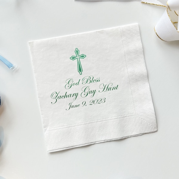 Baptism Napkins - Etsy