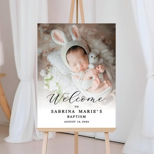 Custom Photo Baptism Welcome Sign Baptism Sign, Baptism Welcome ...