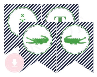 Alligator banner | Etsy