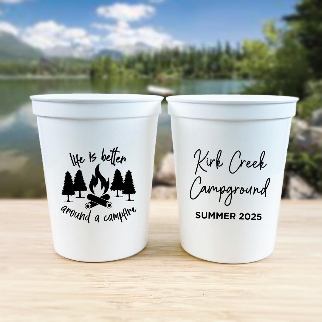 Campfire Stadium Cups: Custom Party Drinkware (personalized, Reusable ...