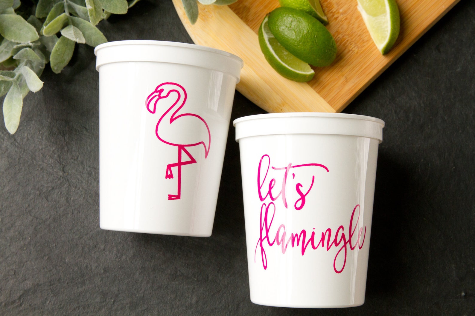 Let's Flamingle Flamingo Stadium Cups Set of 10 Ready | Etsy