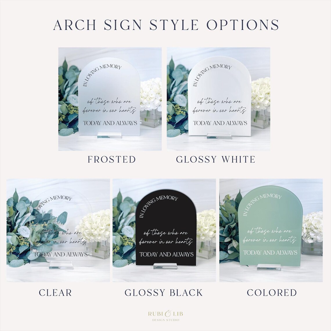 Memorial Table Sign: Acrylic Wedding Remembrance (custom Text) - Etsy