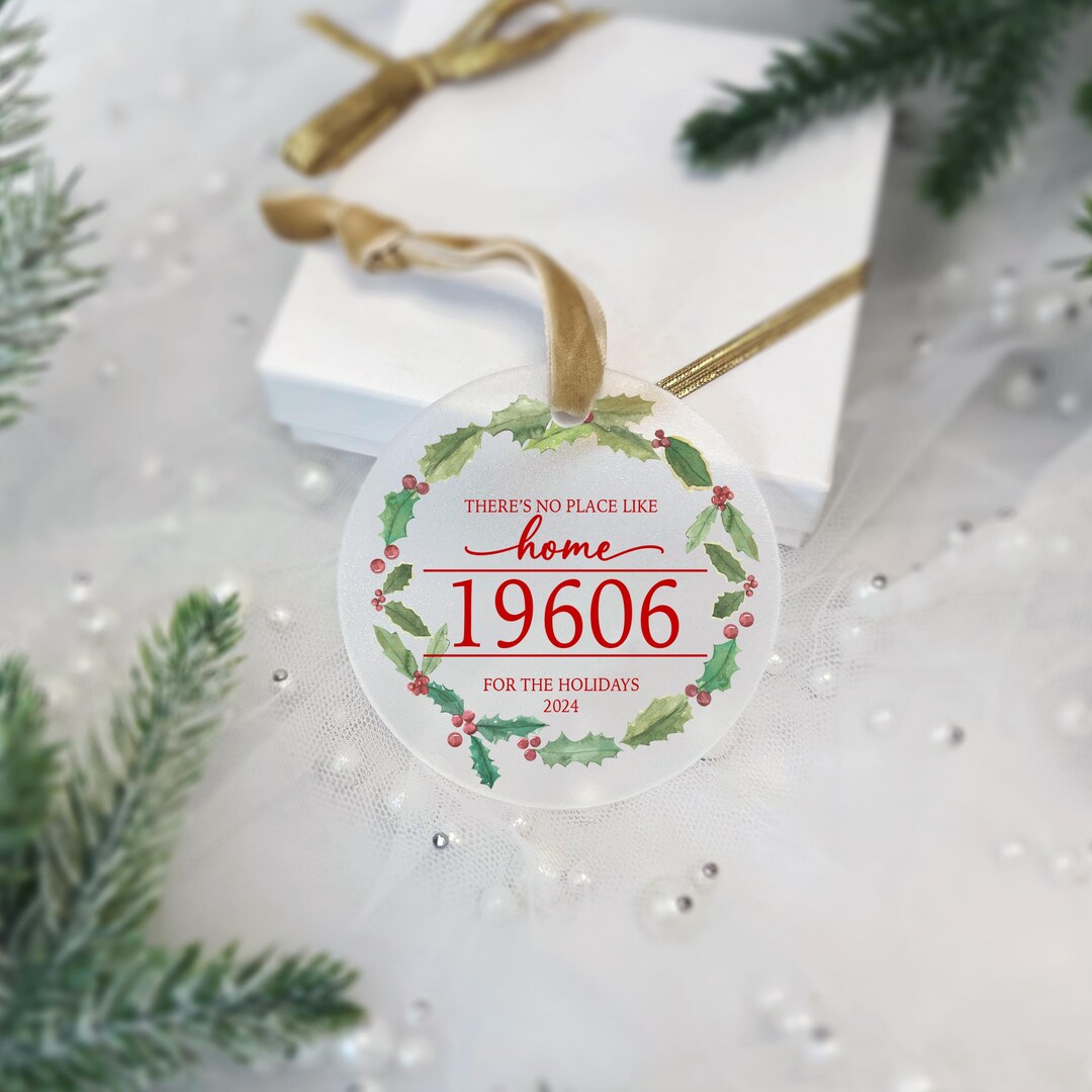 No Place Like Home for the Holidays - Zip Code Personalized Christmas ...