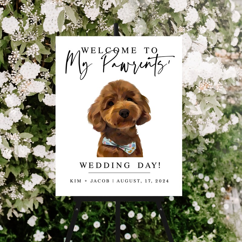 Dog Wedding Sign - Etsy