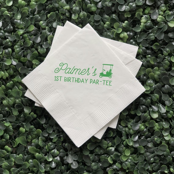 First Par-Tee Personalized Golf Par-Tee Napkins, Personalized Birthday ...