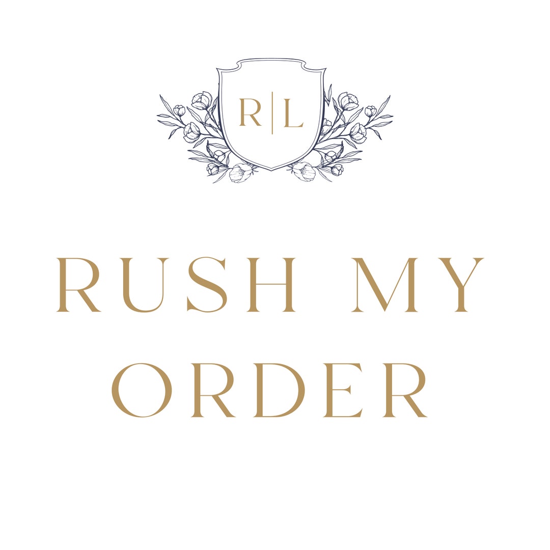 Rush My Order - Rush Production Fee - Add to Cart With Desired Listing ...
