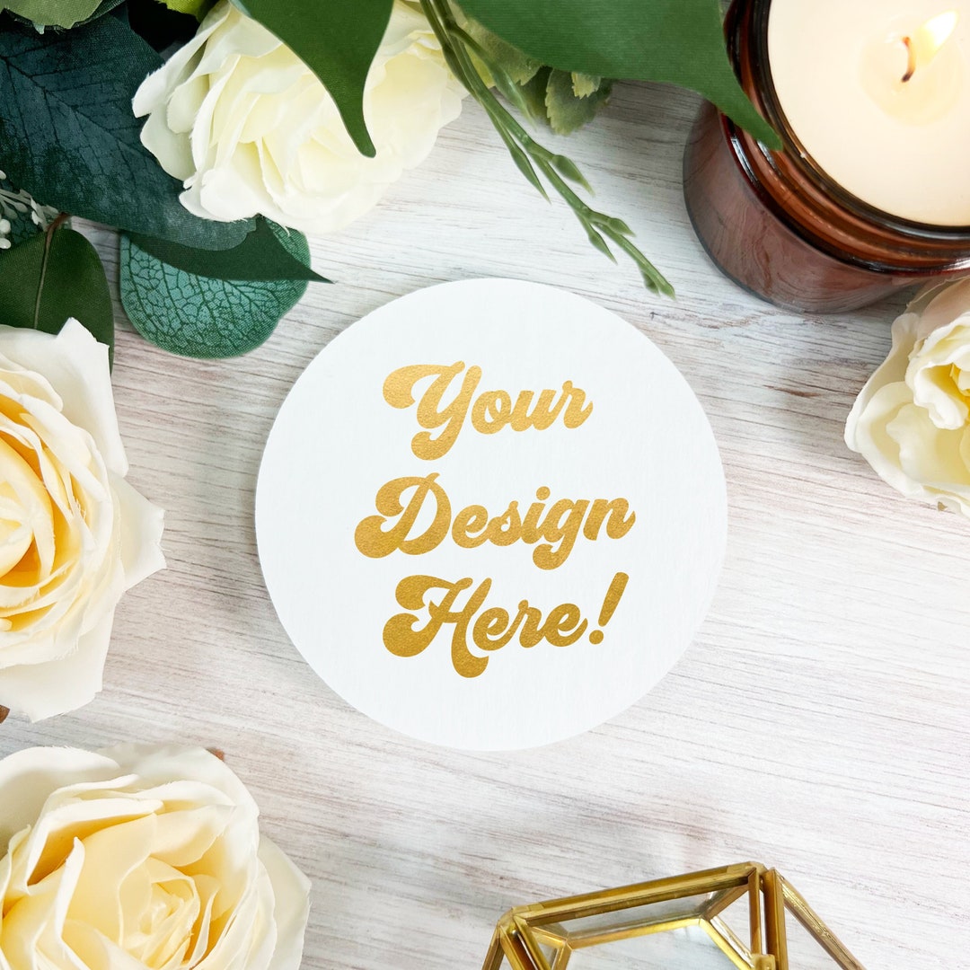 Personalized Wedding Coasters Foil Pressed Coaster, Custom Coasters ...