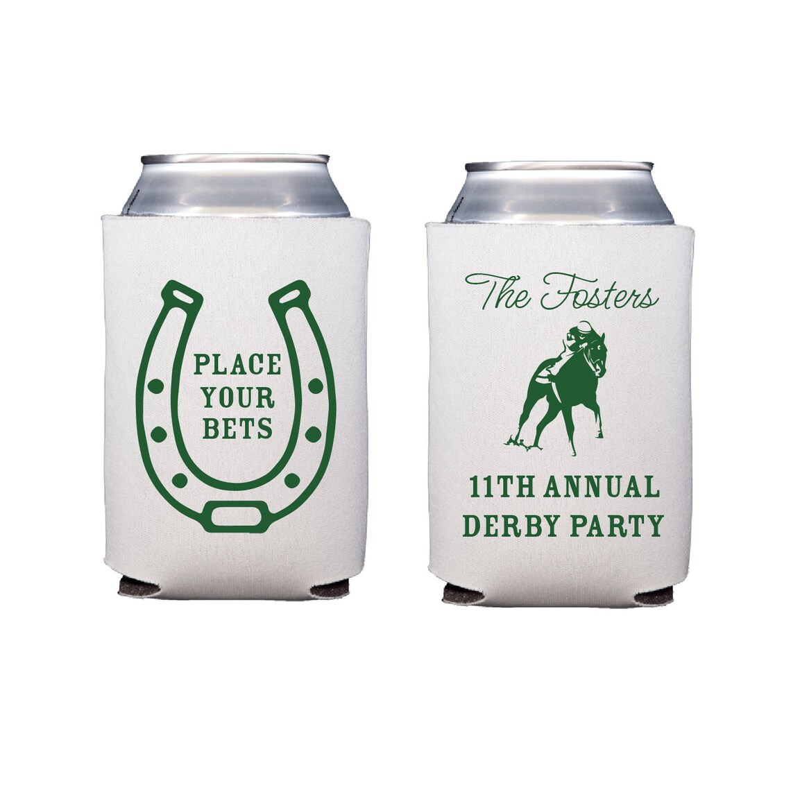 Place Your Bets Personalized Beer Can Cooler Derby Party - Etsy