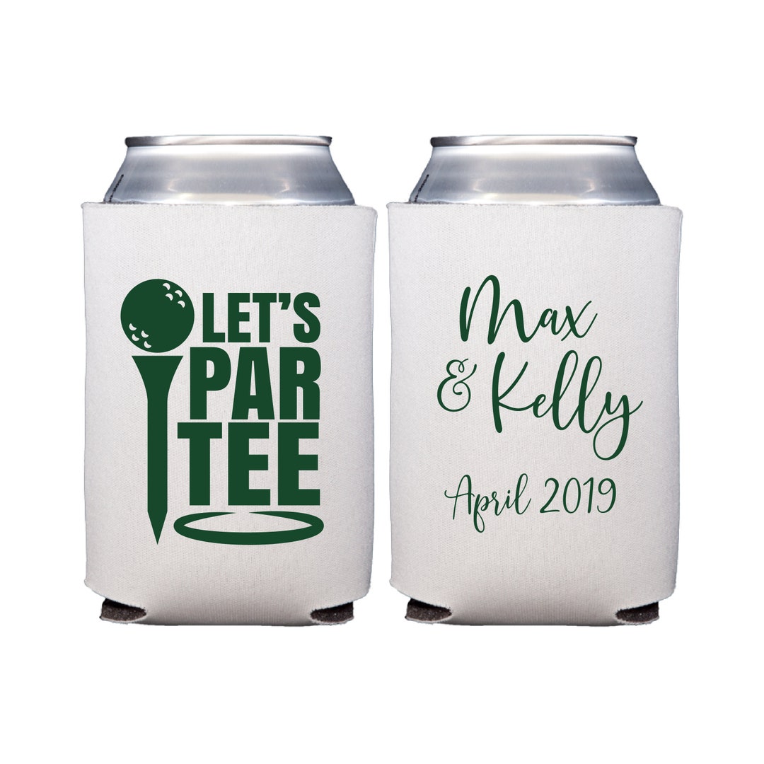 Let's Par-tee Golf Personalized Beer Can Cooler Golf - Etsy