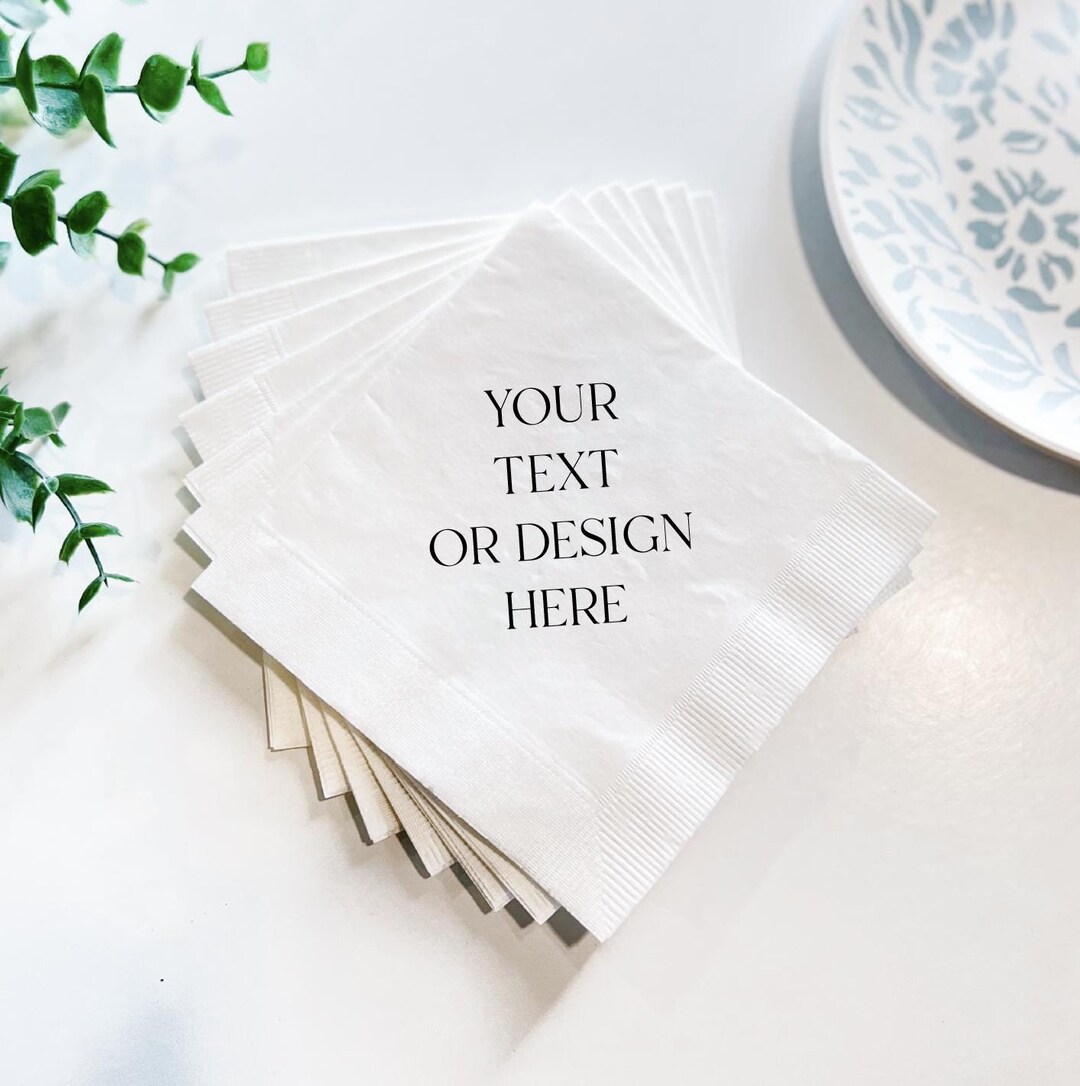 Design Your Own Napkins, Custom Artwork, 30th Birthday Napkins, Baby ...