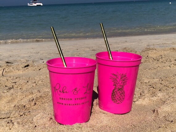 Corporate Logo Personalized Stadium Plastic Cups - Design Your Own Cups ...