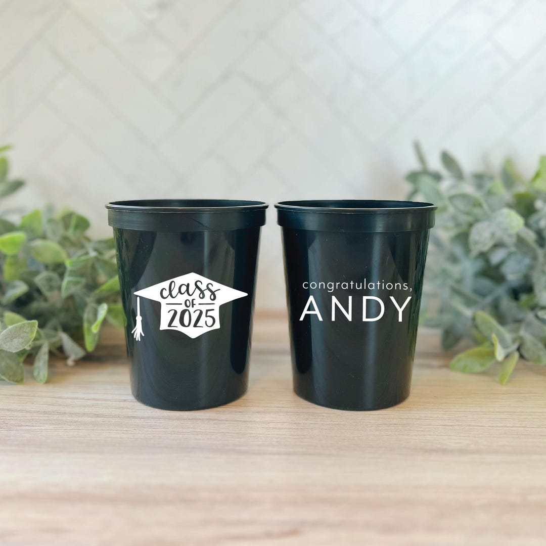 Graduation Stadium Cups: Personalized Party Favors - 16oz or 22oz ...