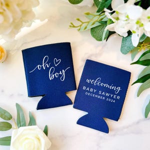 Oh Boy! - Baby Shower Can Cooler, Baby Shower, Baby Boy Baby Shower ...