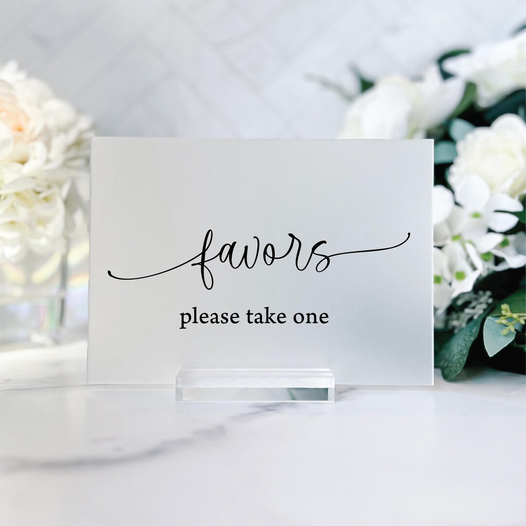 Favors Wedding Sign, Wedding Favor Signs, Favor Sign, Reception Sign ...