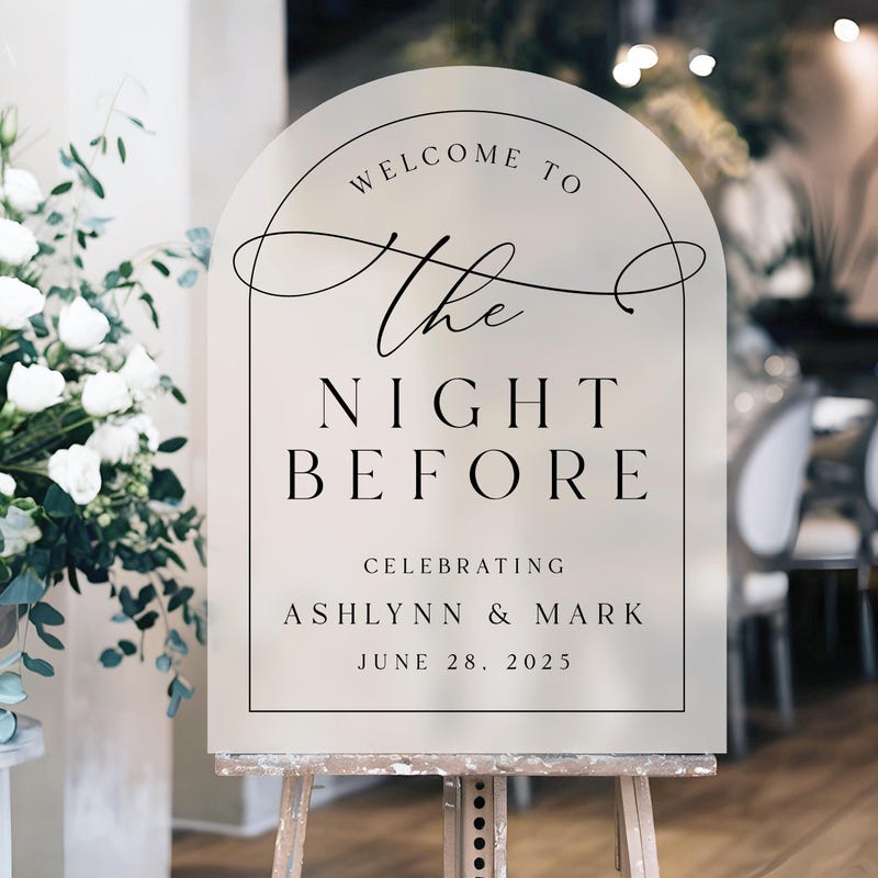 Rehearsal Dinner Signs - Etsy