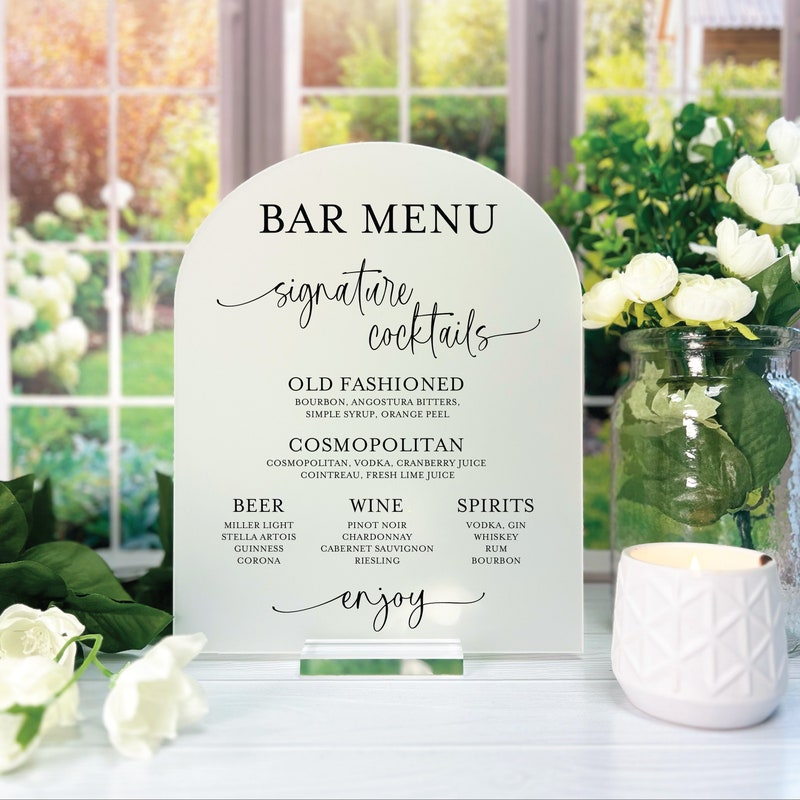 Wedding Bar Sign - Etsy