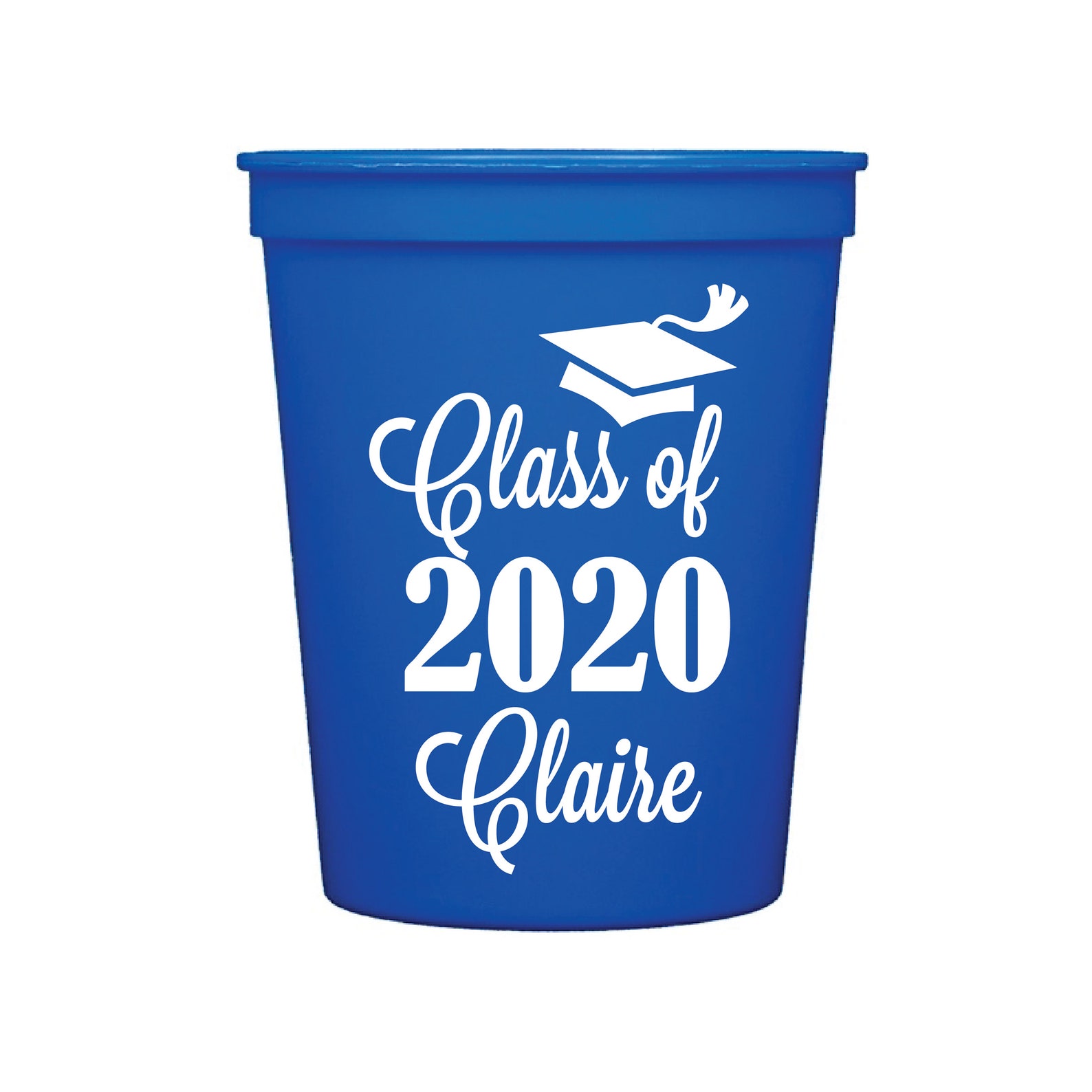Graduation Personalized Stadium Plastic Cups Graduation | Etsy